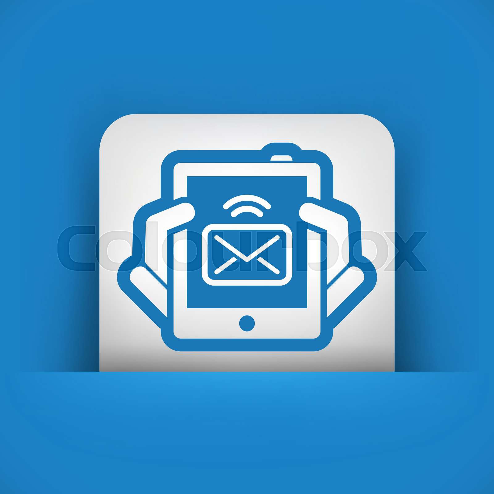 icon, verbinden, mms | Stock-Vektor | Colourbox