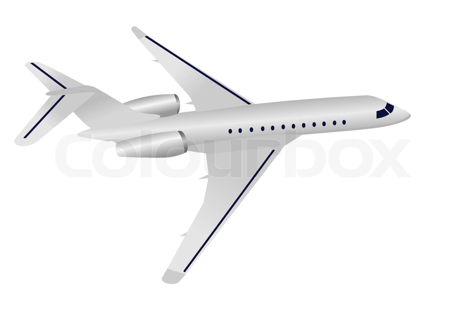 Realistic illustration aircraft - vector | Stock vector | Colourbox