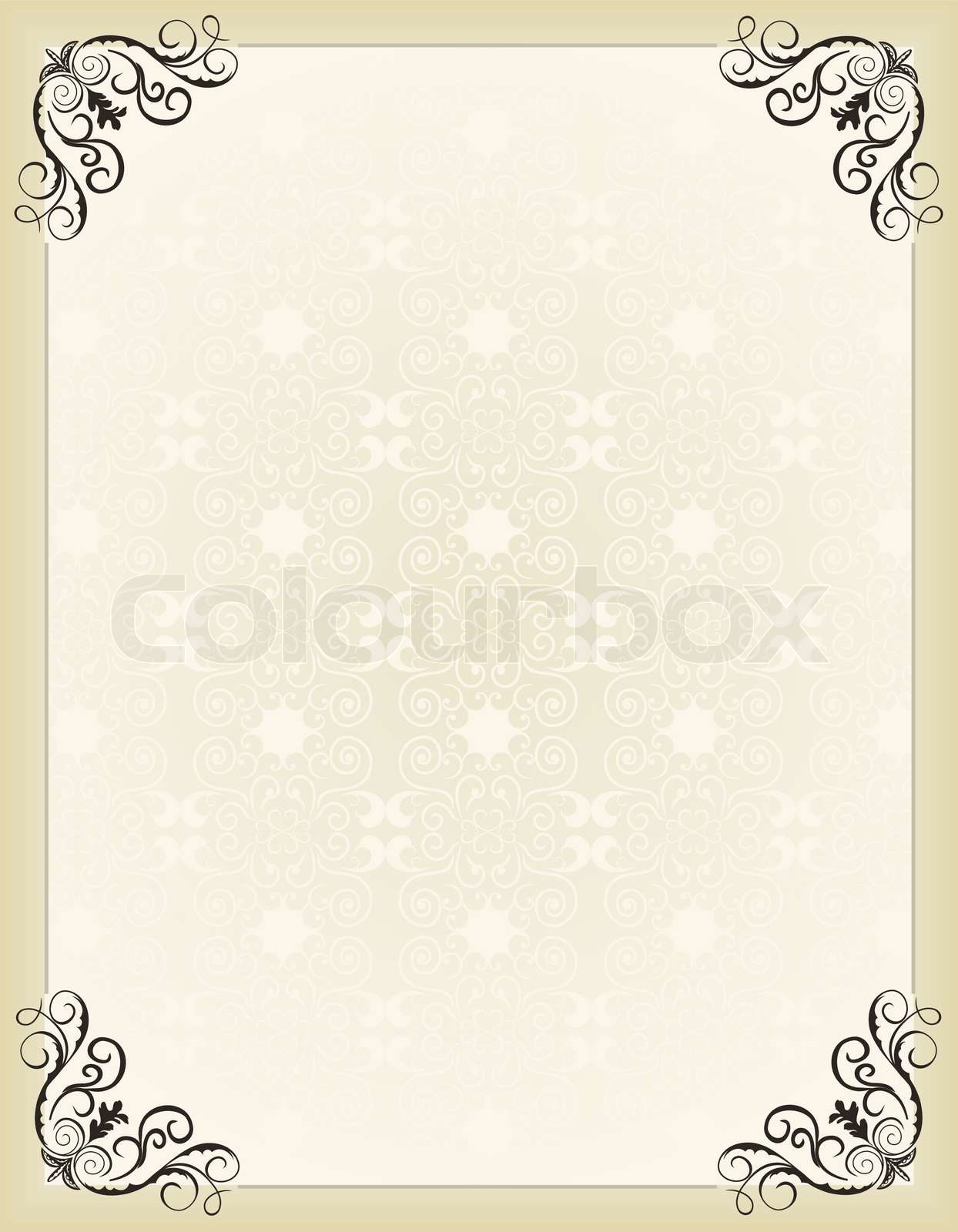 Illustration vintage background card for design - vector | Stock vector ...