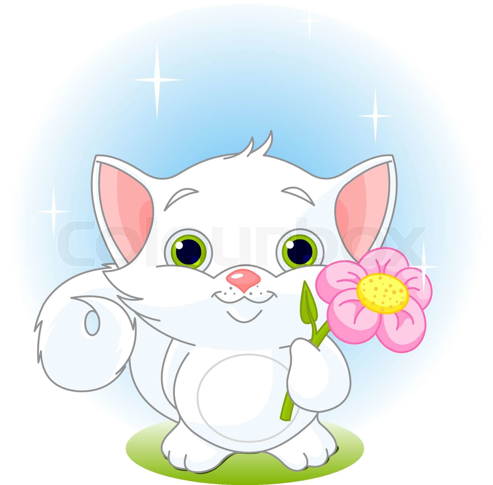 katze, süss, niedlich | Stock-Vektor | Colourbox