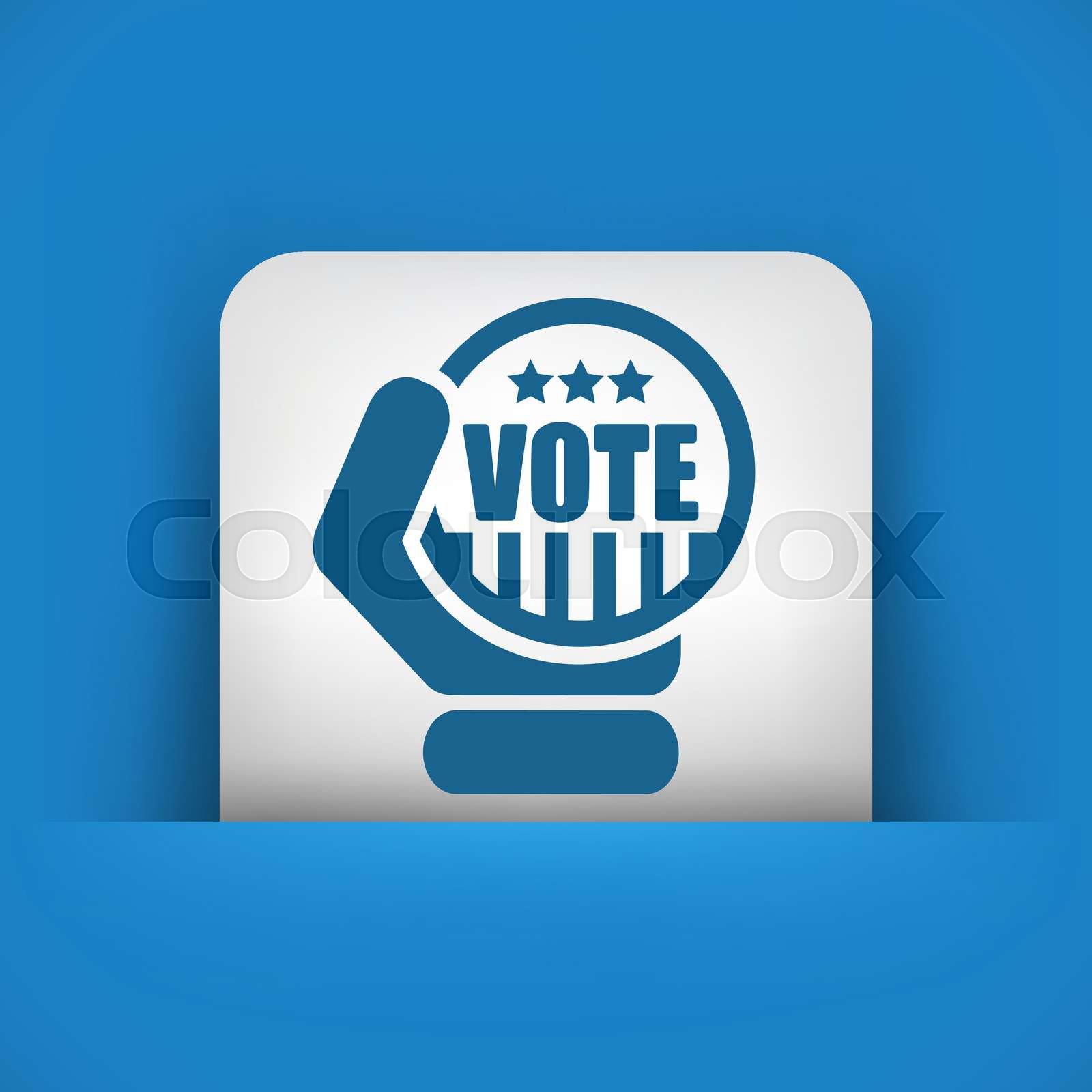 Vote icon | Stock vector | Colourbox