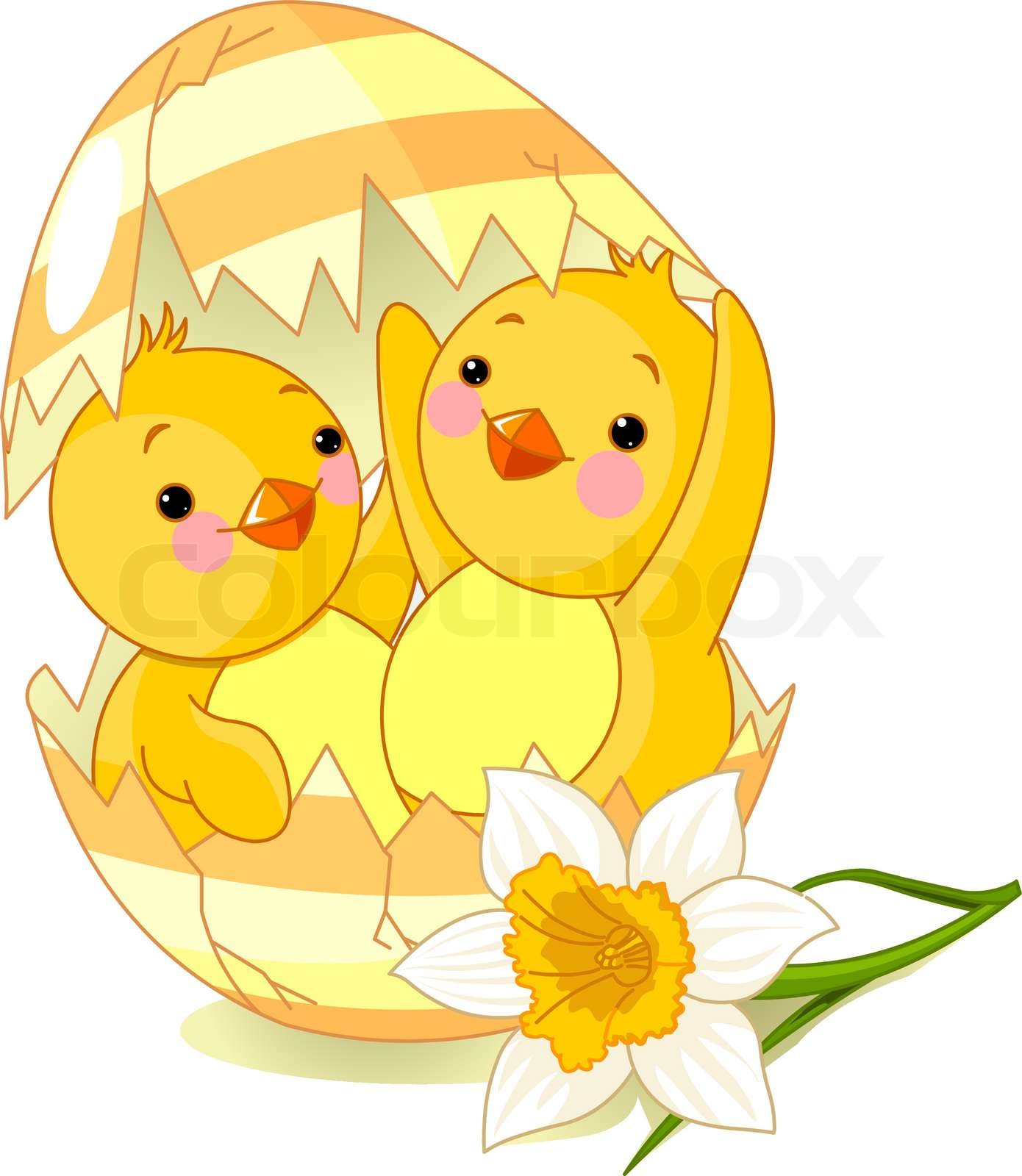 easter, cartoon, hatching | Stock vector | Colourbox
