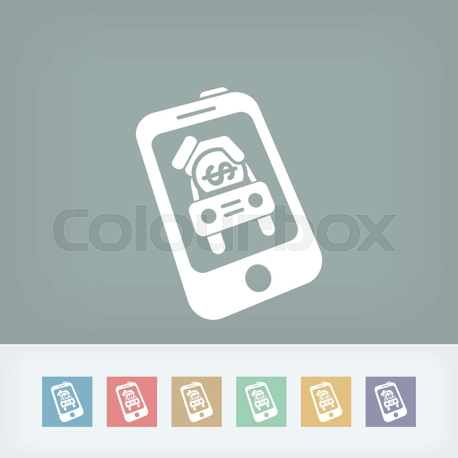 Automotive mobile icon | Stock vector | Colourbox