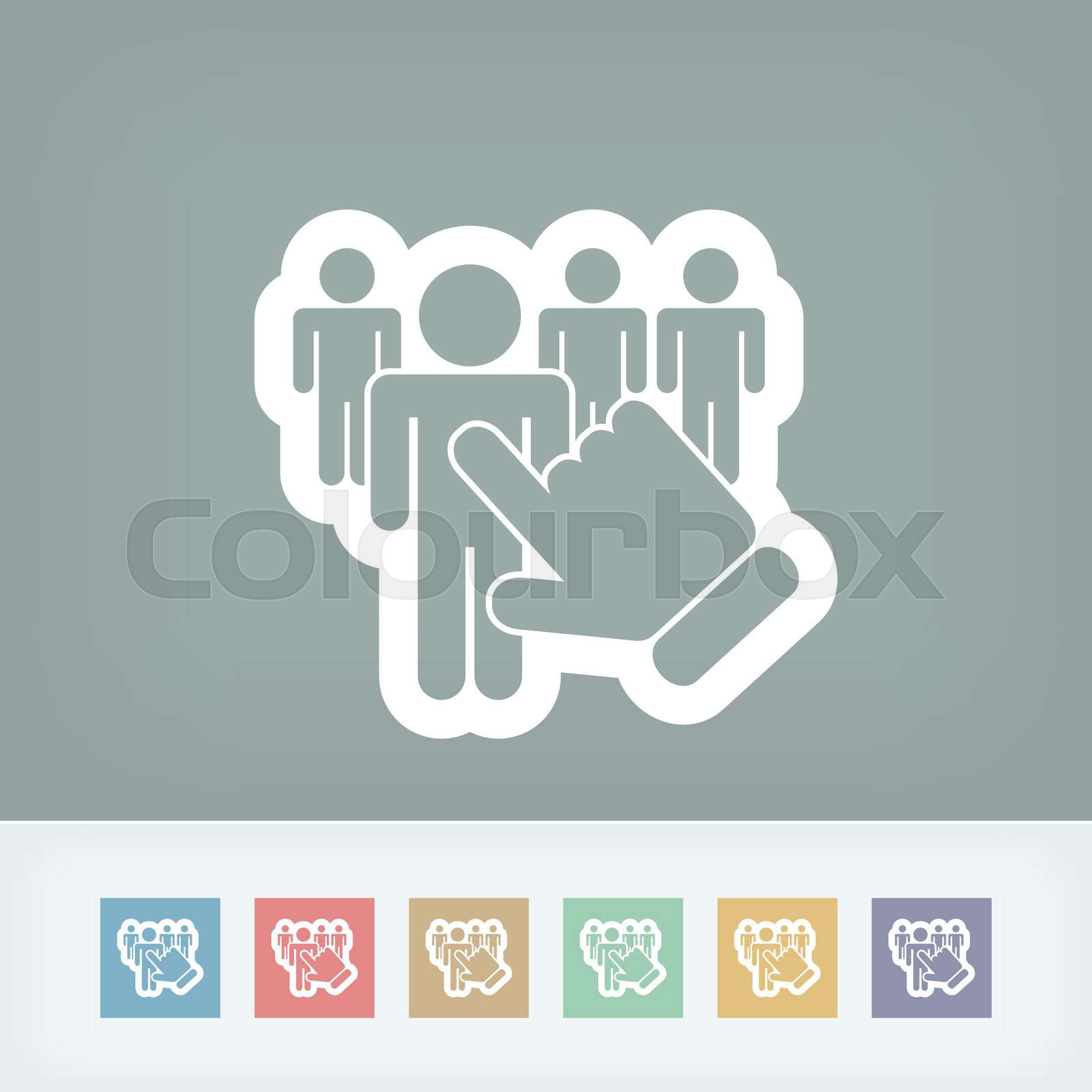 People selection icon | Stock vector | Colourbox