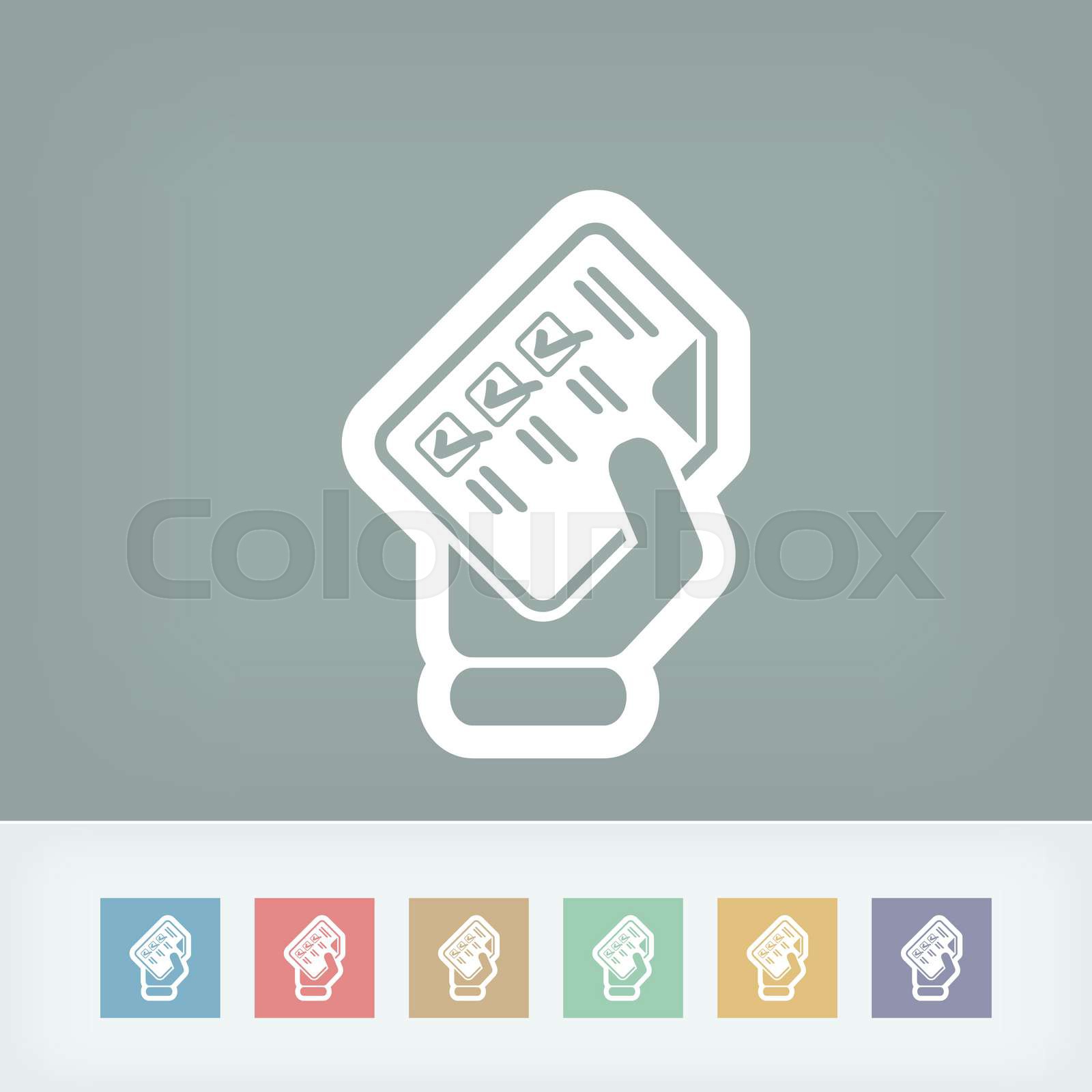 Test document | Stock vector | Colourbox