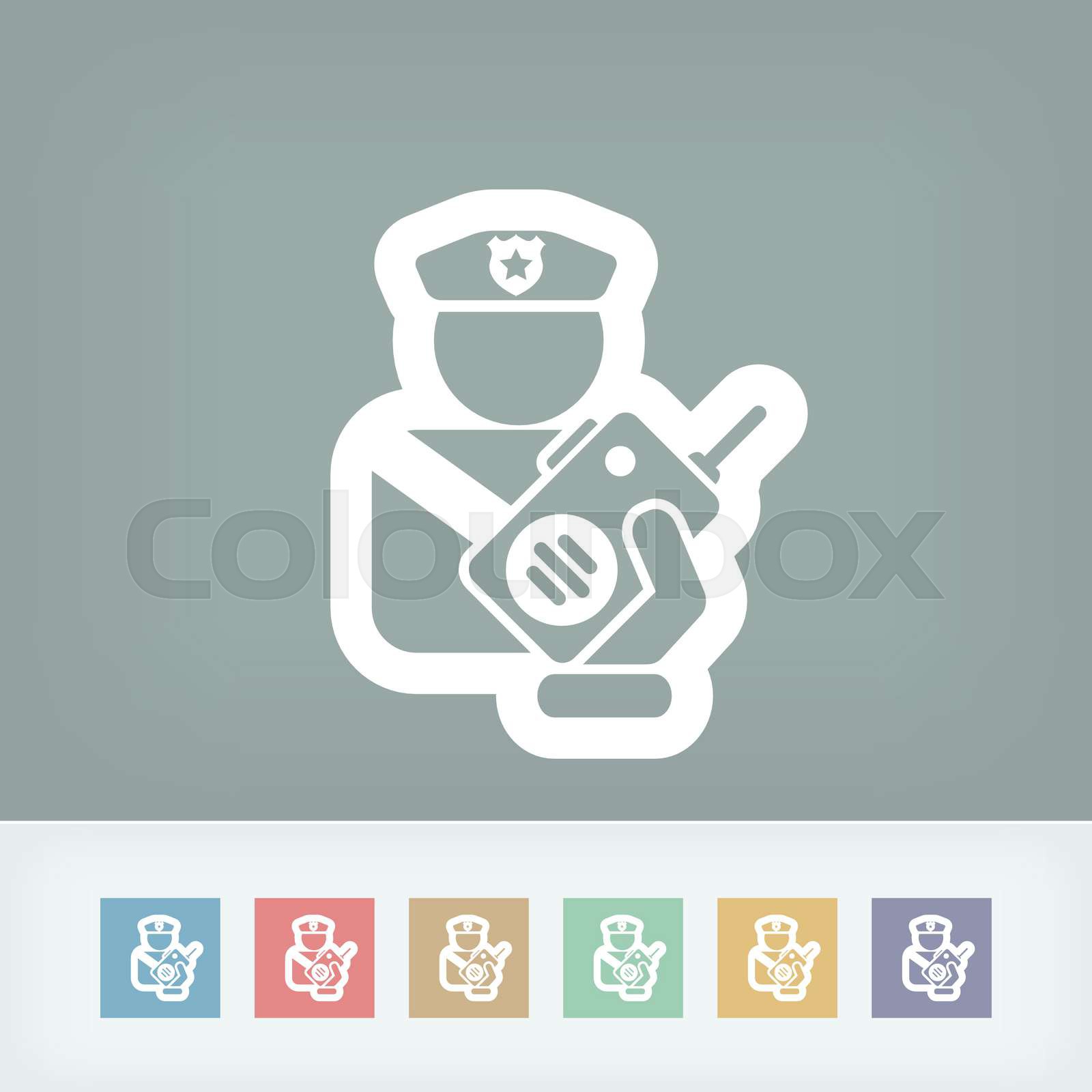 hand, sprachrohr, sprechfunkgerät | Stock-Vektor | Colourbox