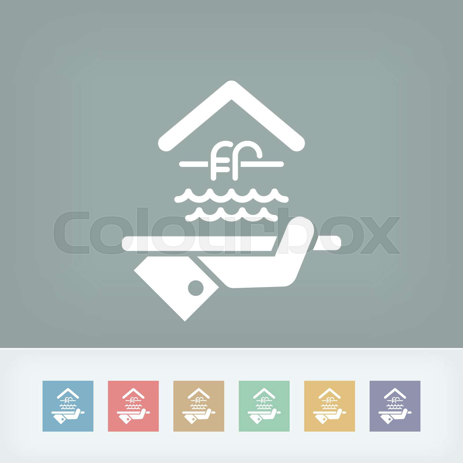 Hotel icon. Swimming Pool. | Stock vector | Colourbox