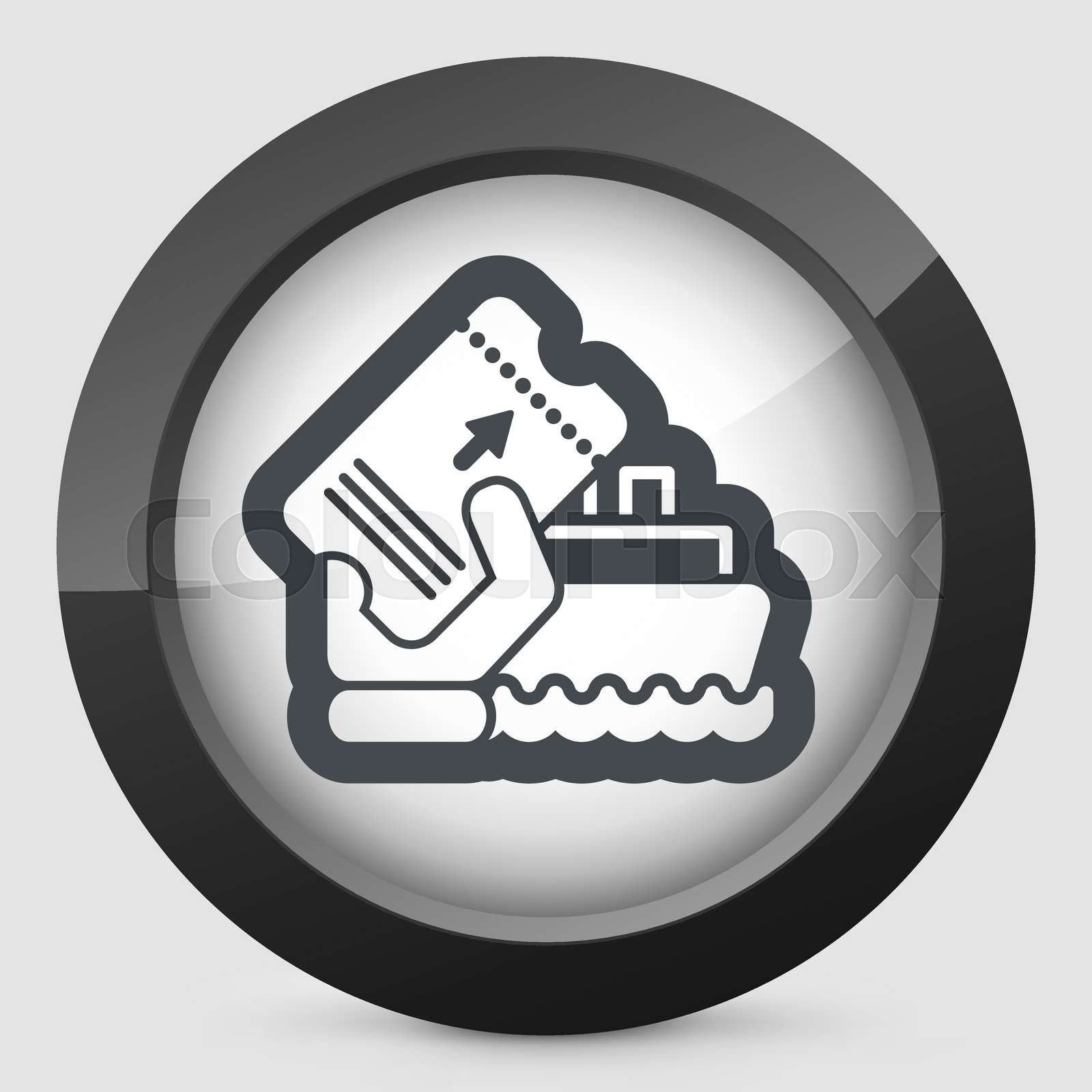 Boat ticket | Stock vector | Colourbox