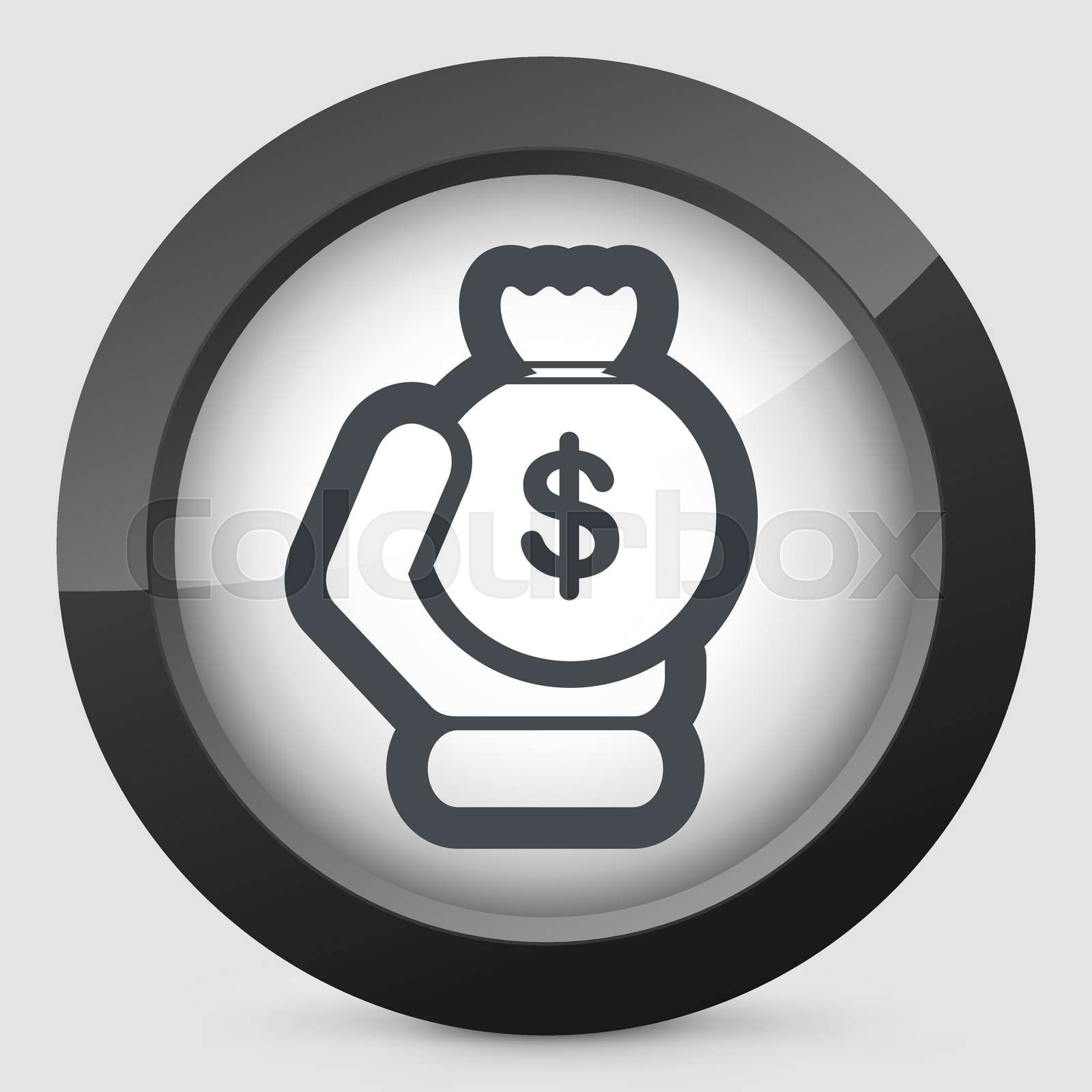Money sac icon | Stock vector | Colourbox