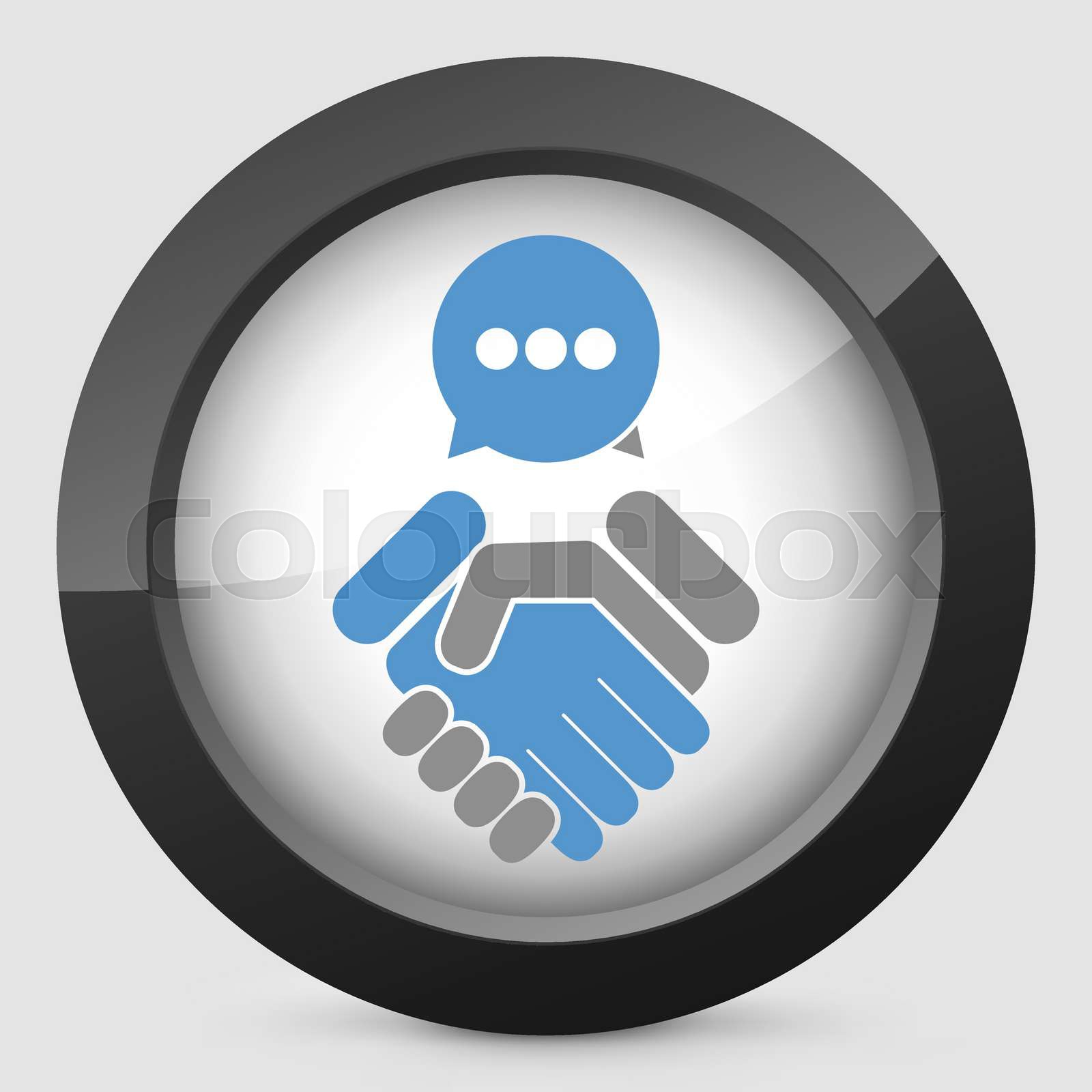 Dialogue for agreement | Stock vector | Colourbox