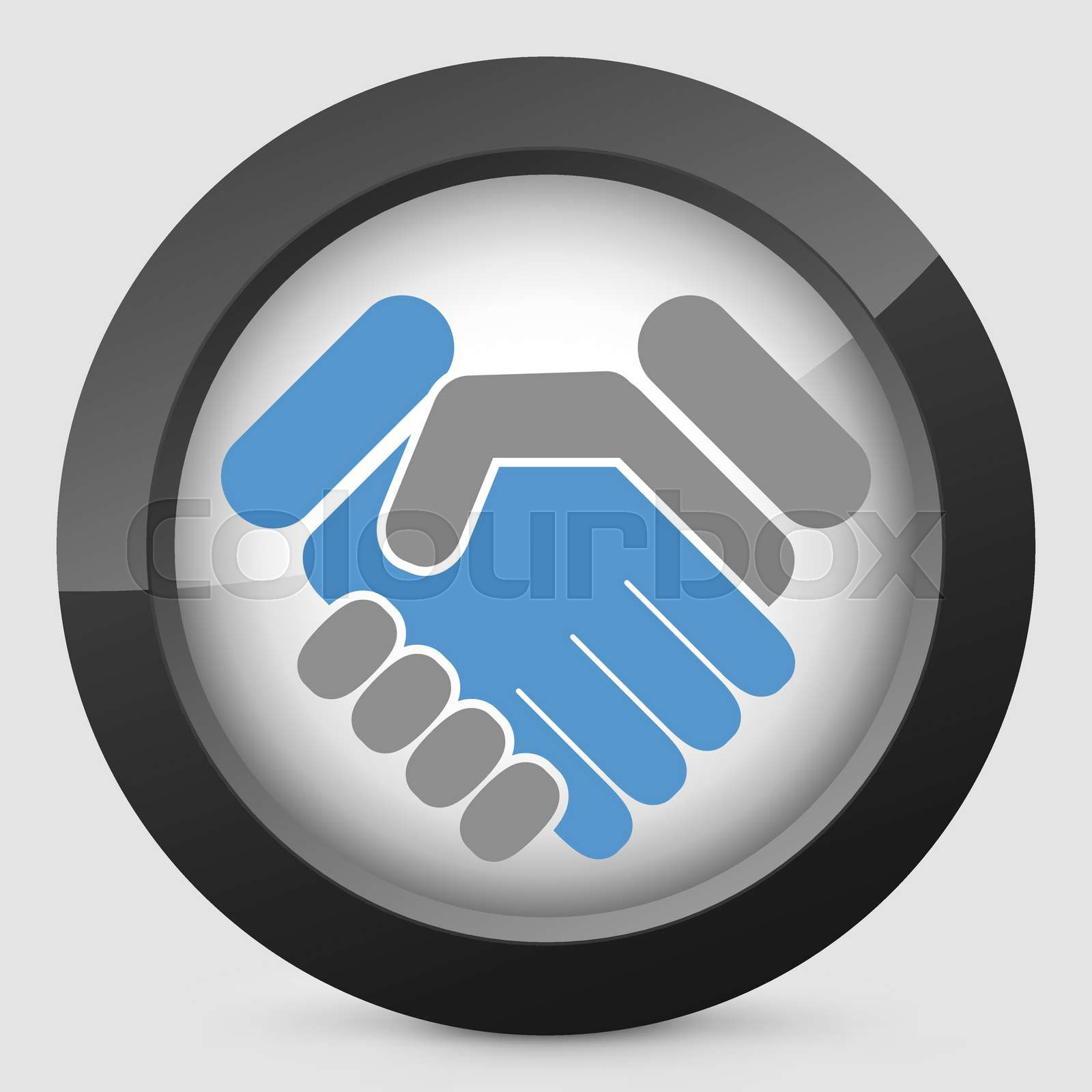 Handshake icon | Stock vector | Colourbox