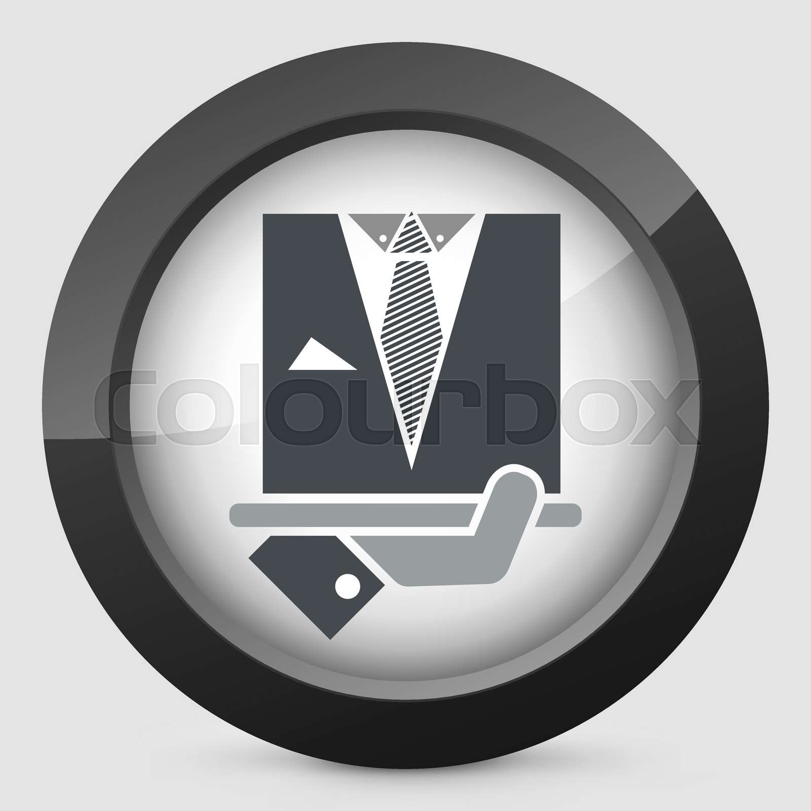 Fashion man dress icon | Stock vector | Colourbox