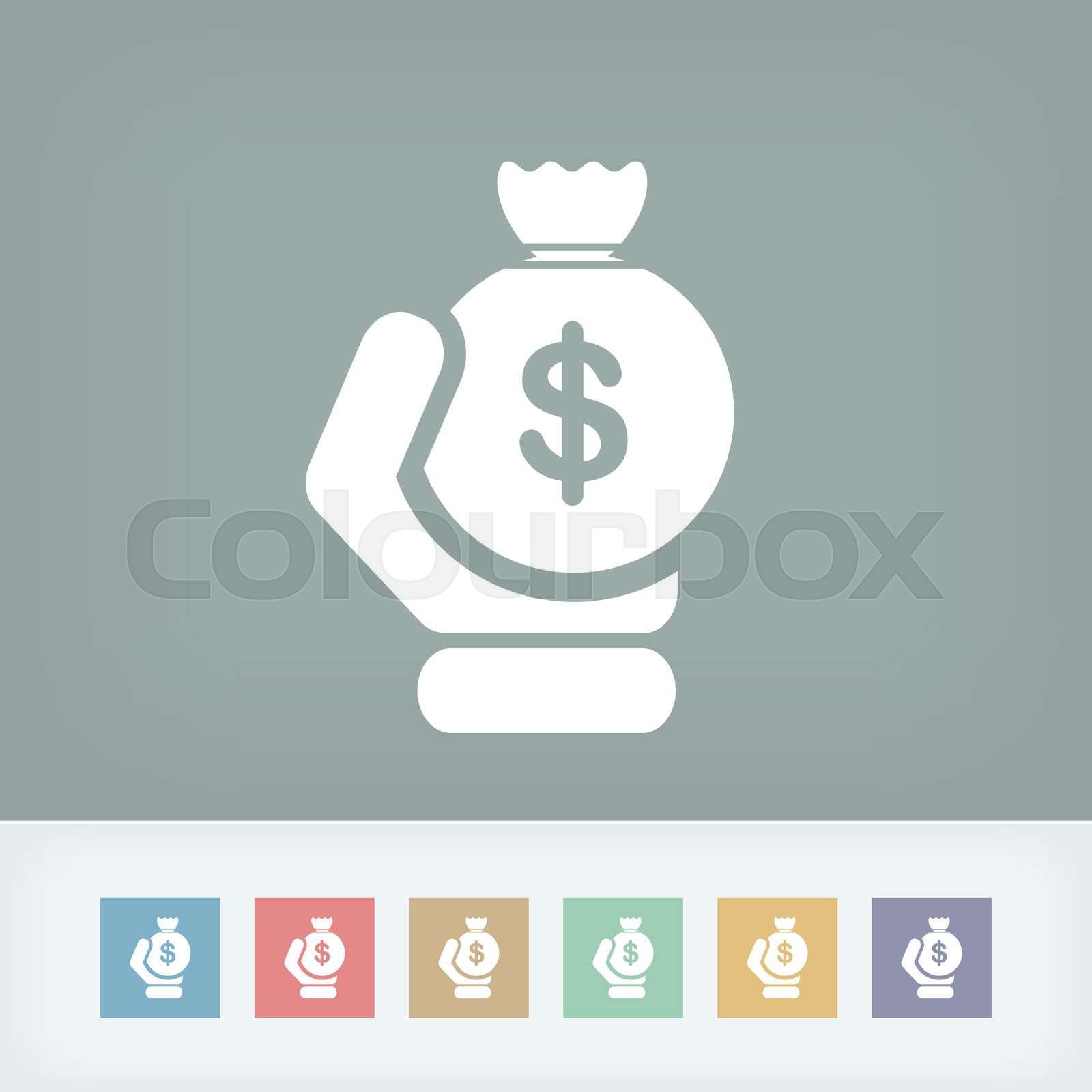 Money sac icon | Stock vector | Colourbox