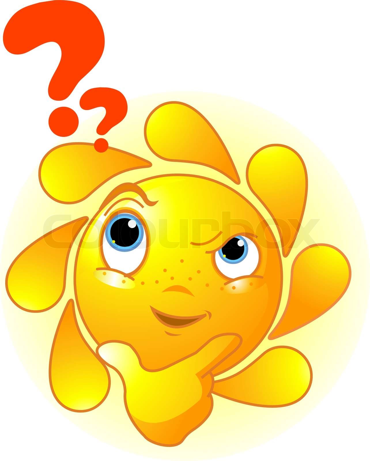 Sun Thinking | Stock vector | Colourbox