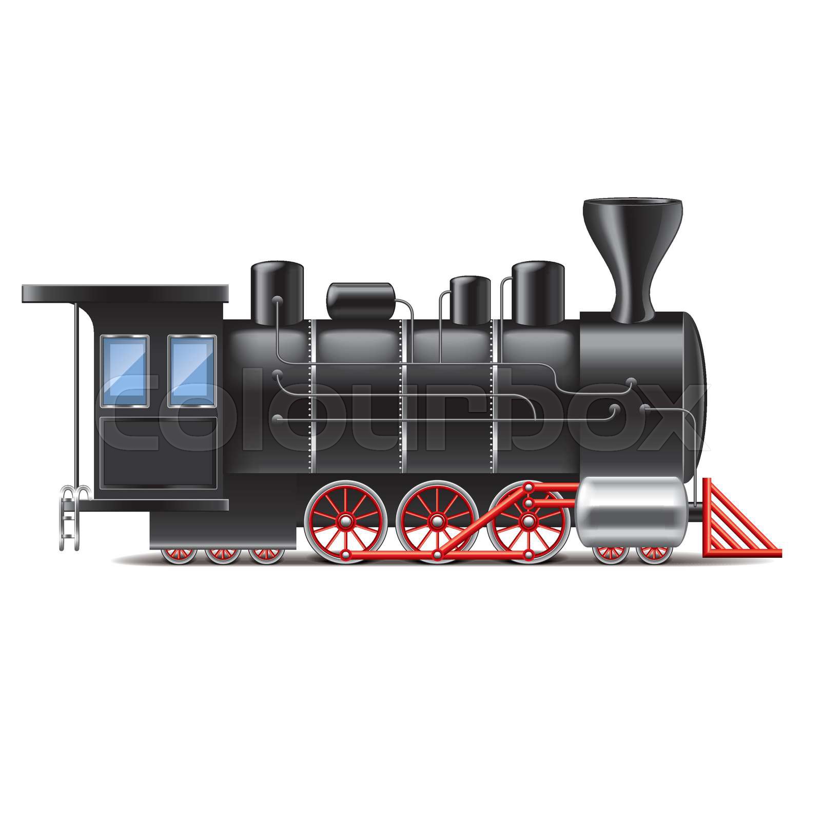 locomotora, vector, mecanismo | Vector de archivo | Colourbox