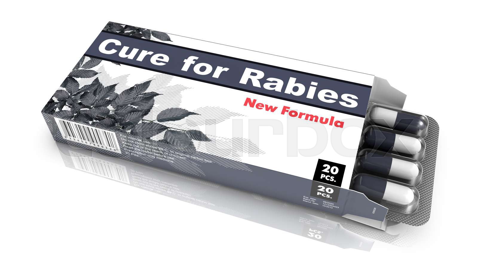 Cure for Rabies - Pack of Pills. | Stock image | Colourbox