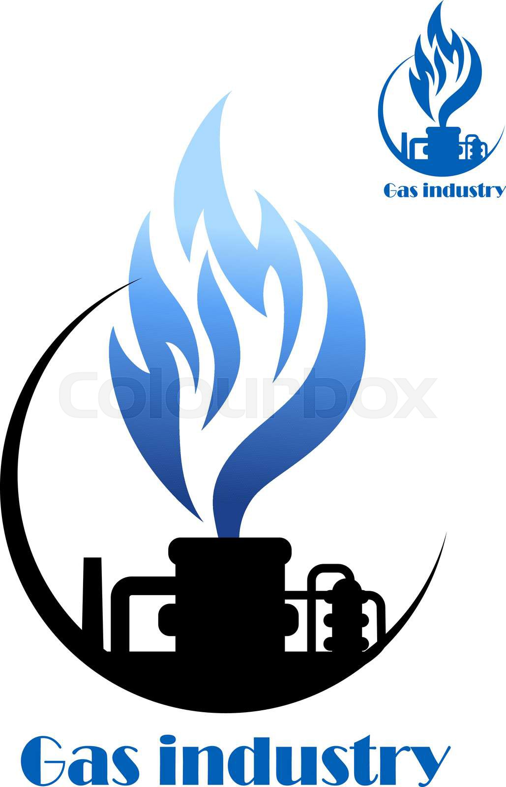benzin, logo, pipeline | Stock-Vektor | Colourbox