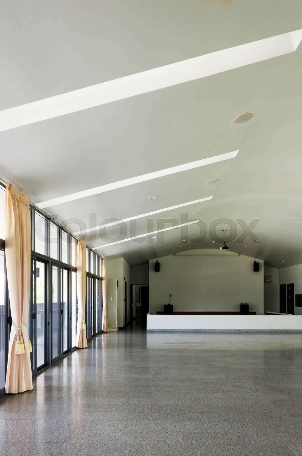 Interior hall of the building. | Stock image | Colourbox