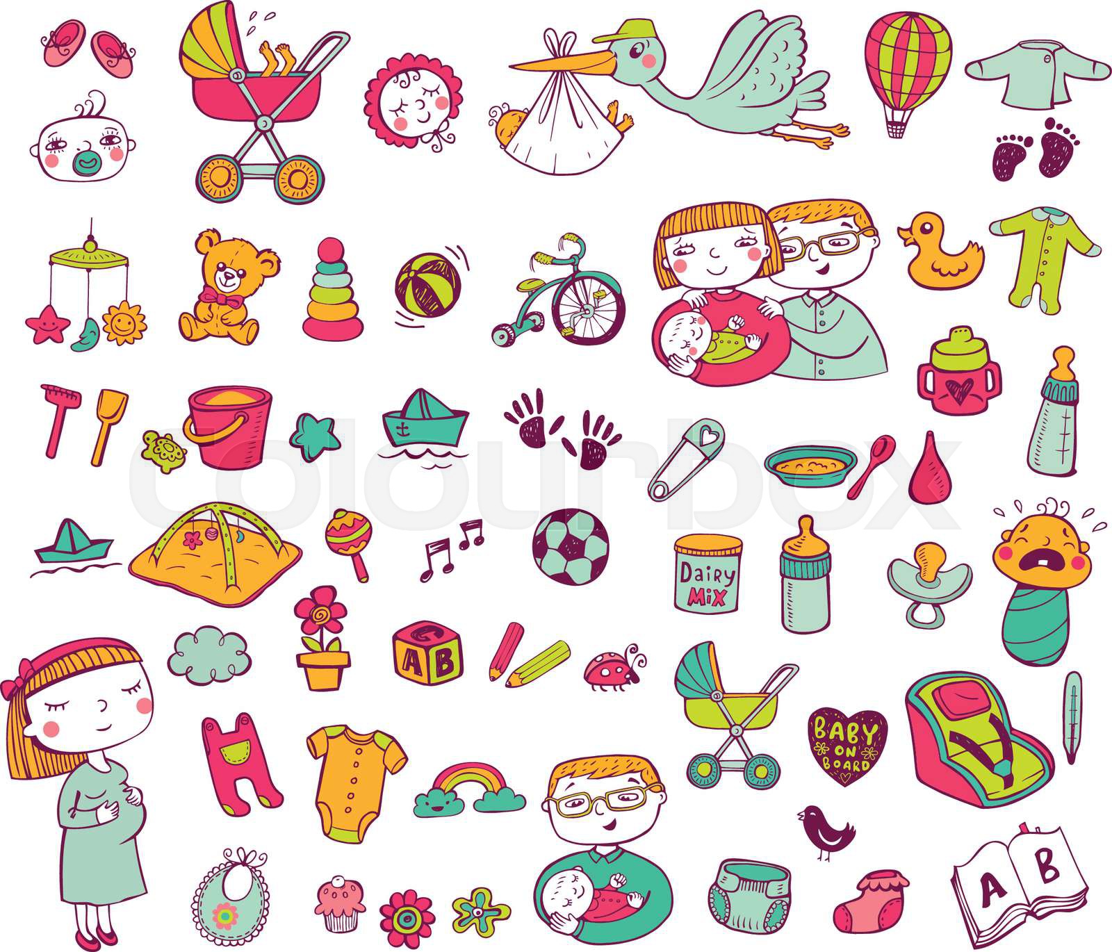 Infant Icon set | Stock vector | Colourbox