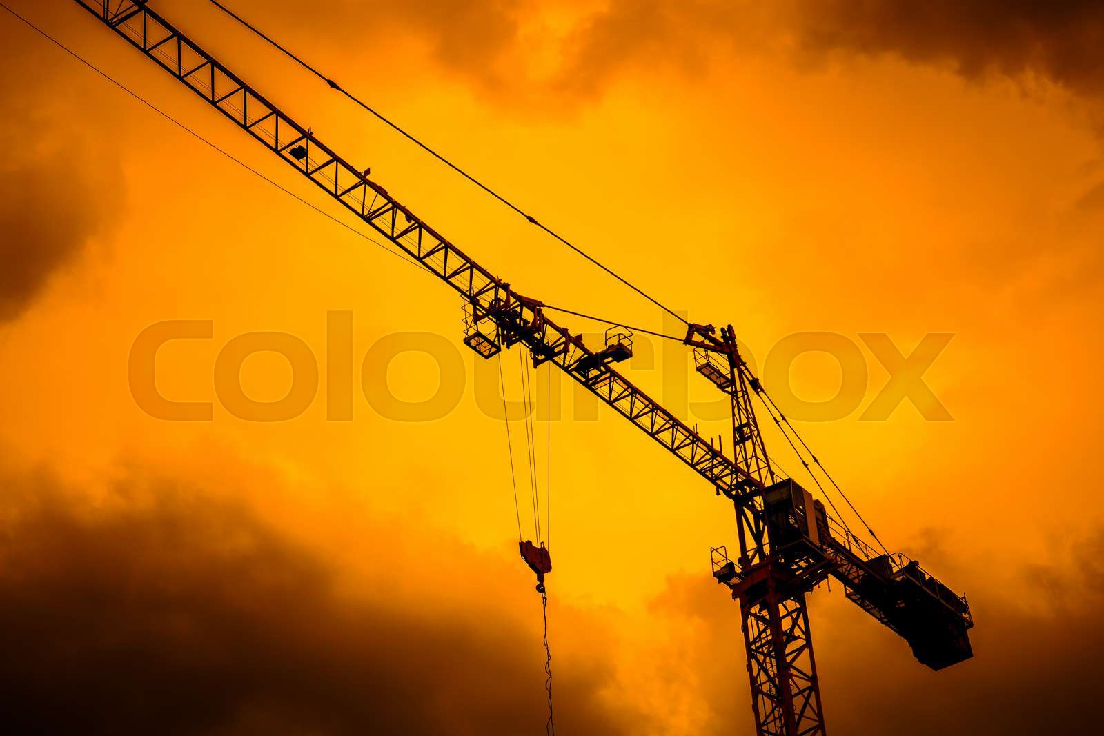 Construction site crane | Stock image | Colourbox