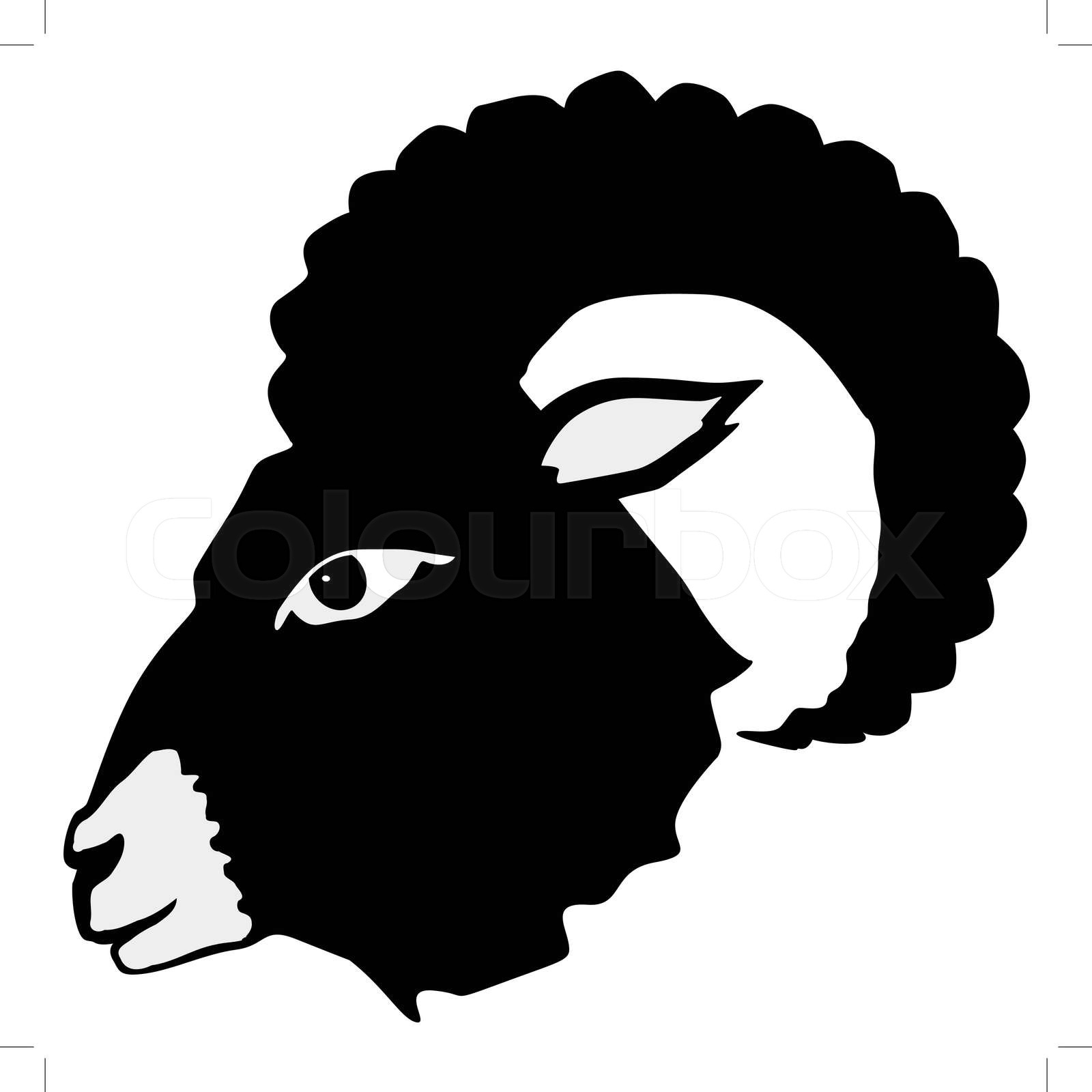 silhouette of ram | Stock vector | Colourbox