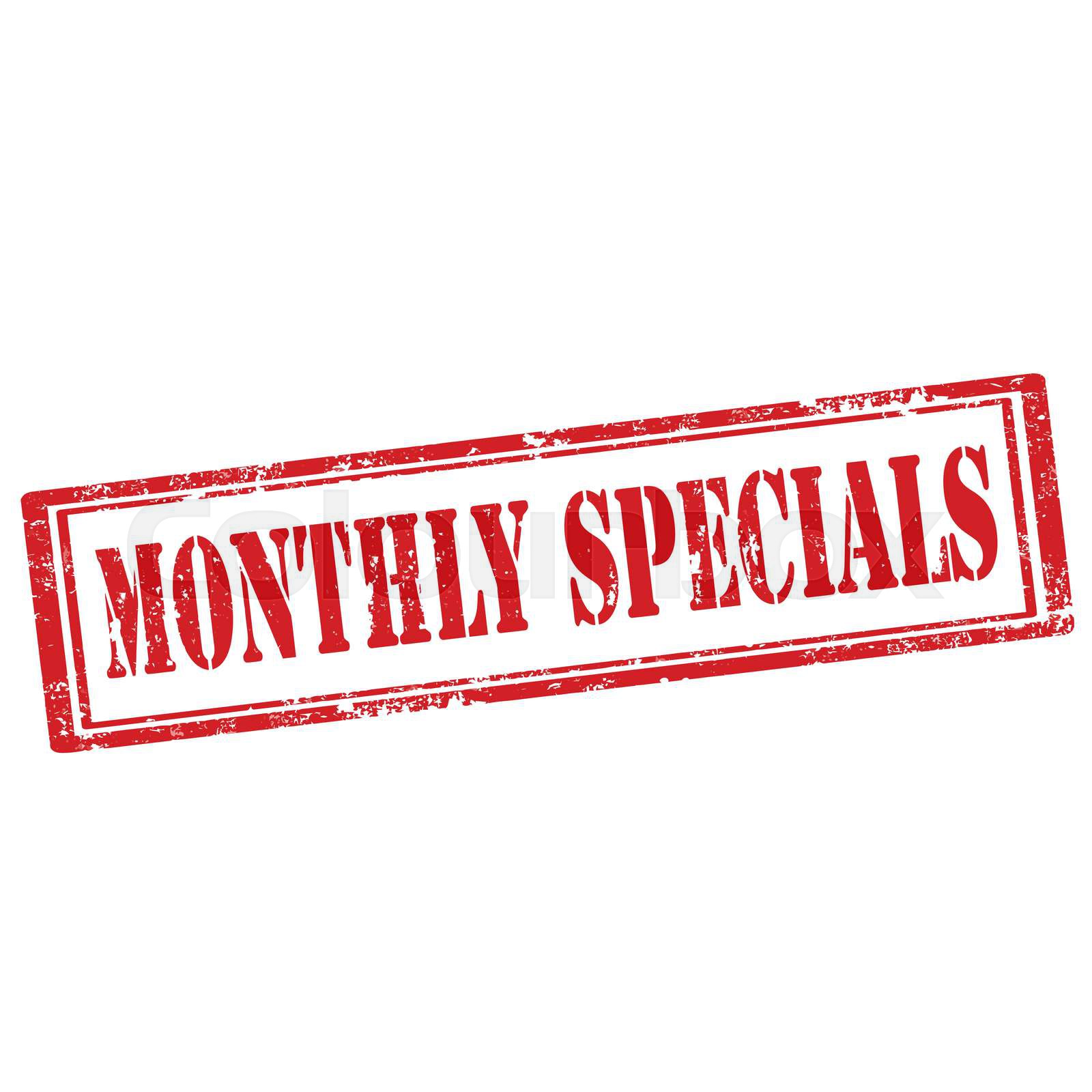 Monthly Specials-stamp | Stock vector | Colourbox