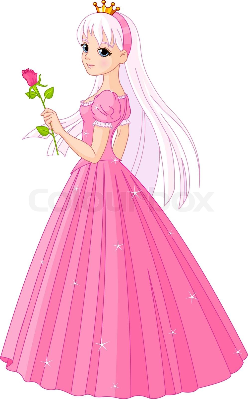 fairytale, cartoon, princess | Stock vector | Colourbox