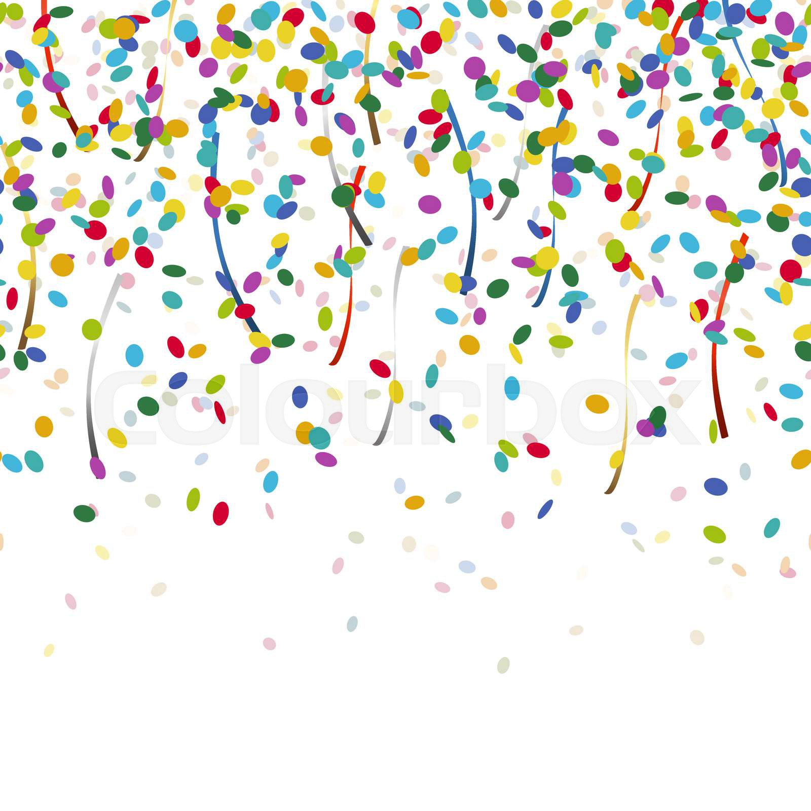 falling confetti endless | Stock vector | Colourbox