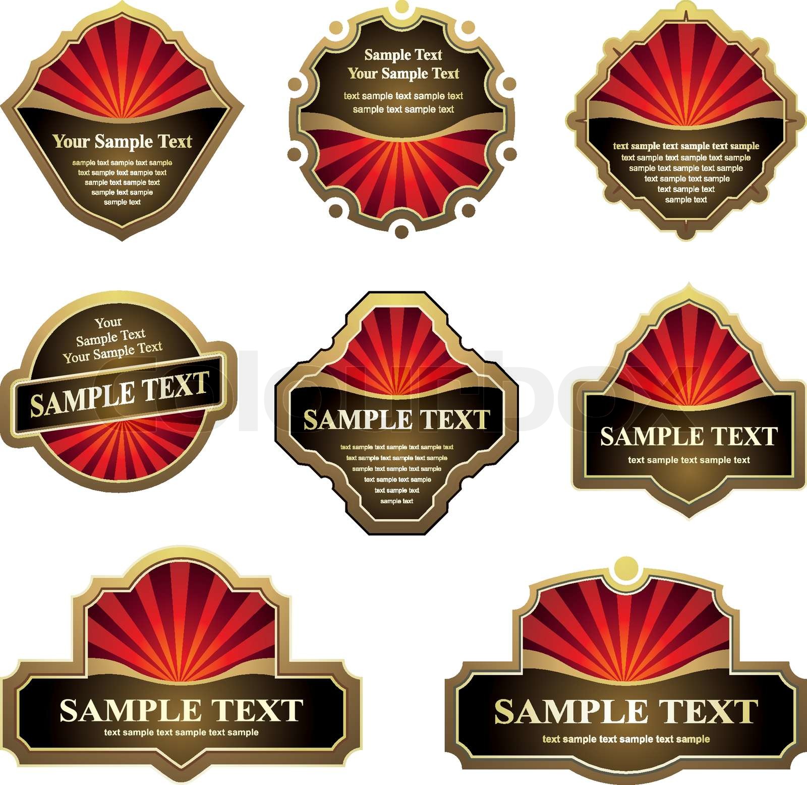 award, medal, frame | Stock vector | Colourbox