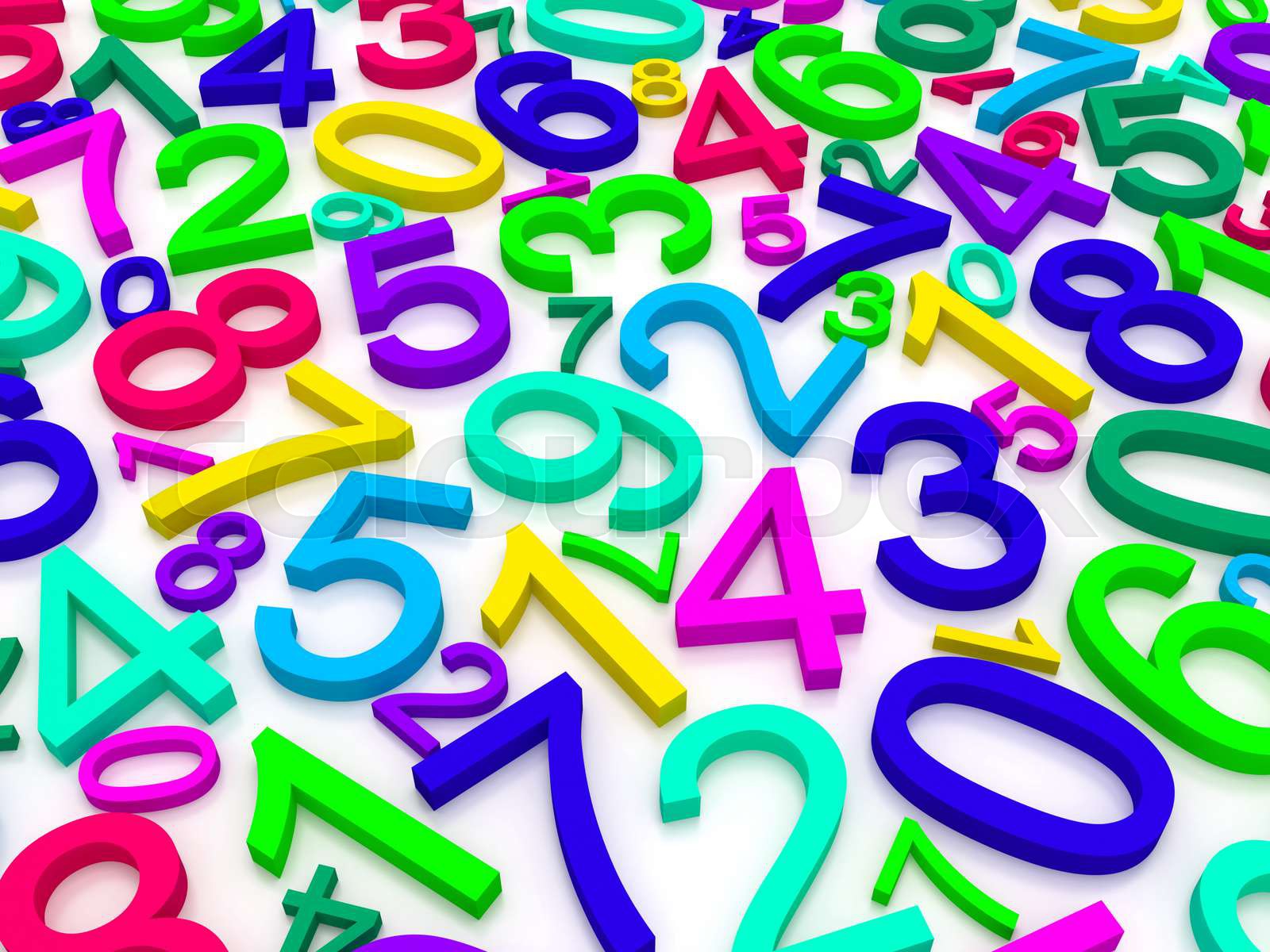 Background of numbers | Stock image | Colourbox