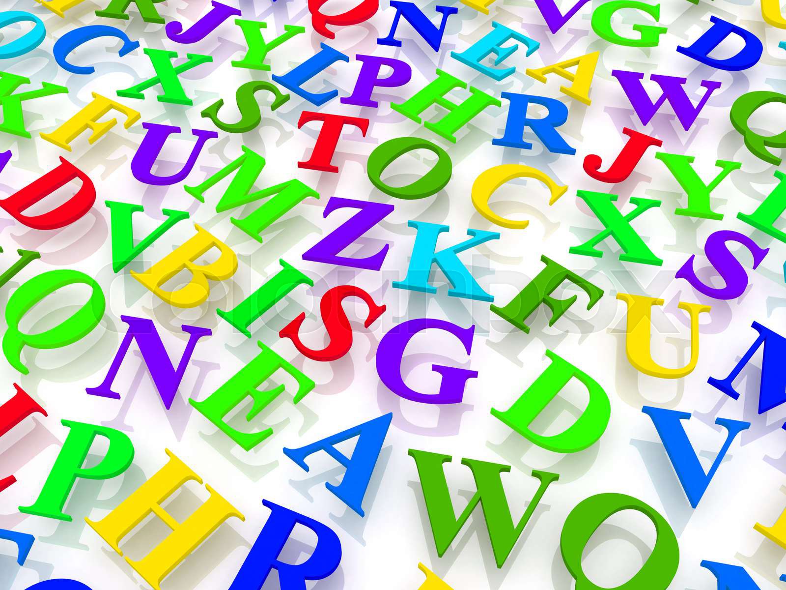 letters of the English alphabet. | Stock image | Colourbox