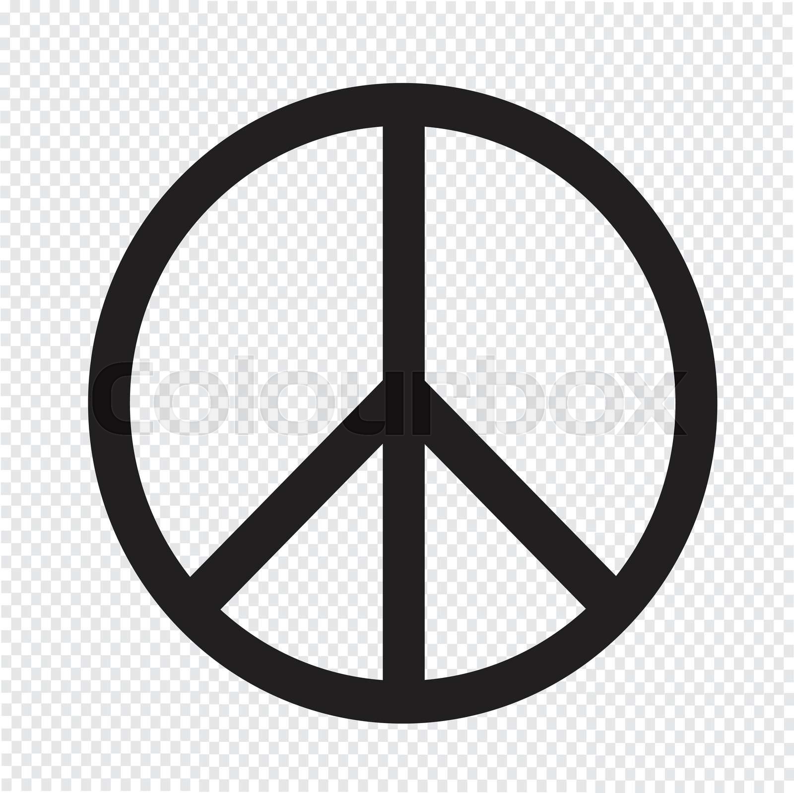 Peace sign icon | Stock vector | Colourbox
