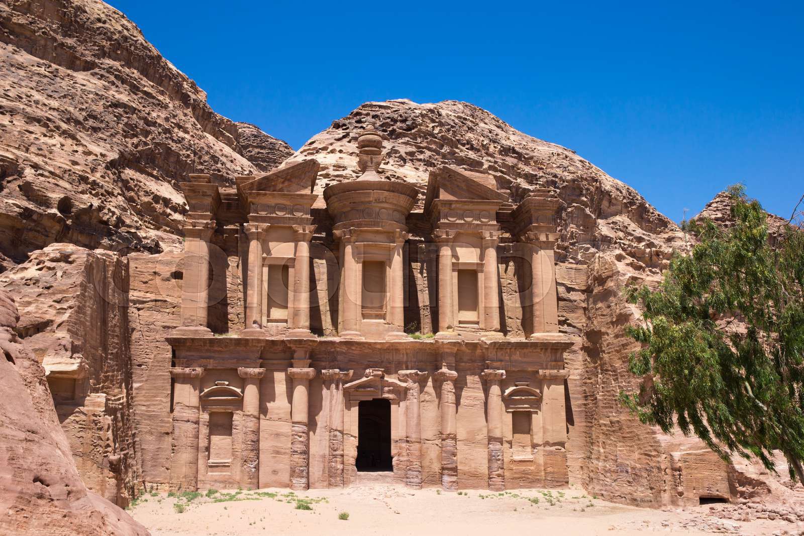 temple in Petra, Jordan | Stock image | Colourbox