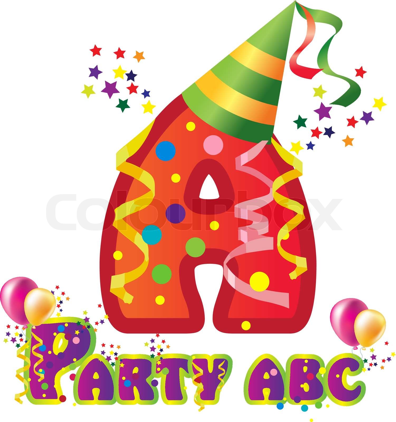 party, abc, grammatik | Stock vektor | Colourbox