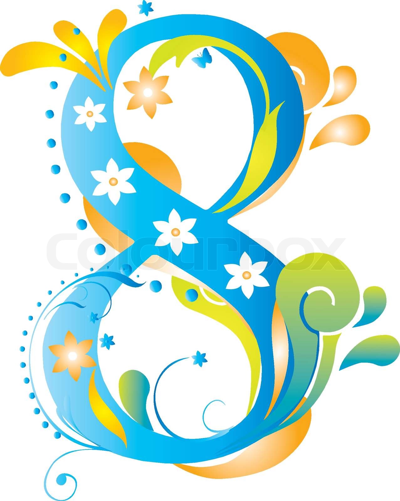 romance, number, birthday | Stock vector | Colourbox