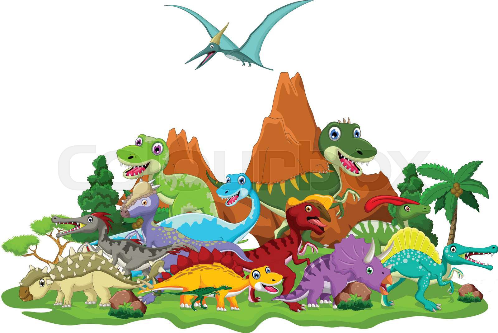 Dinosaur Land Background