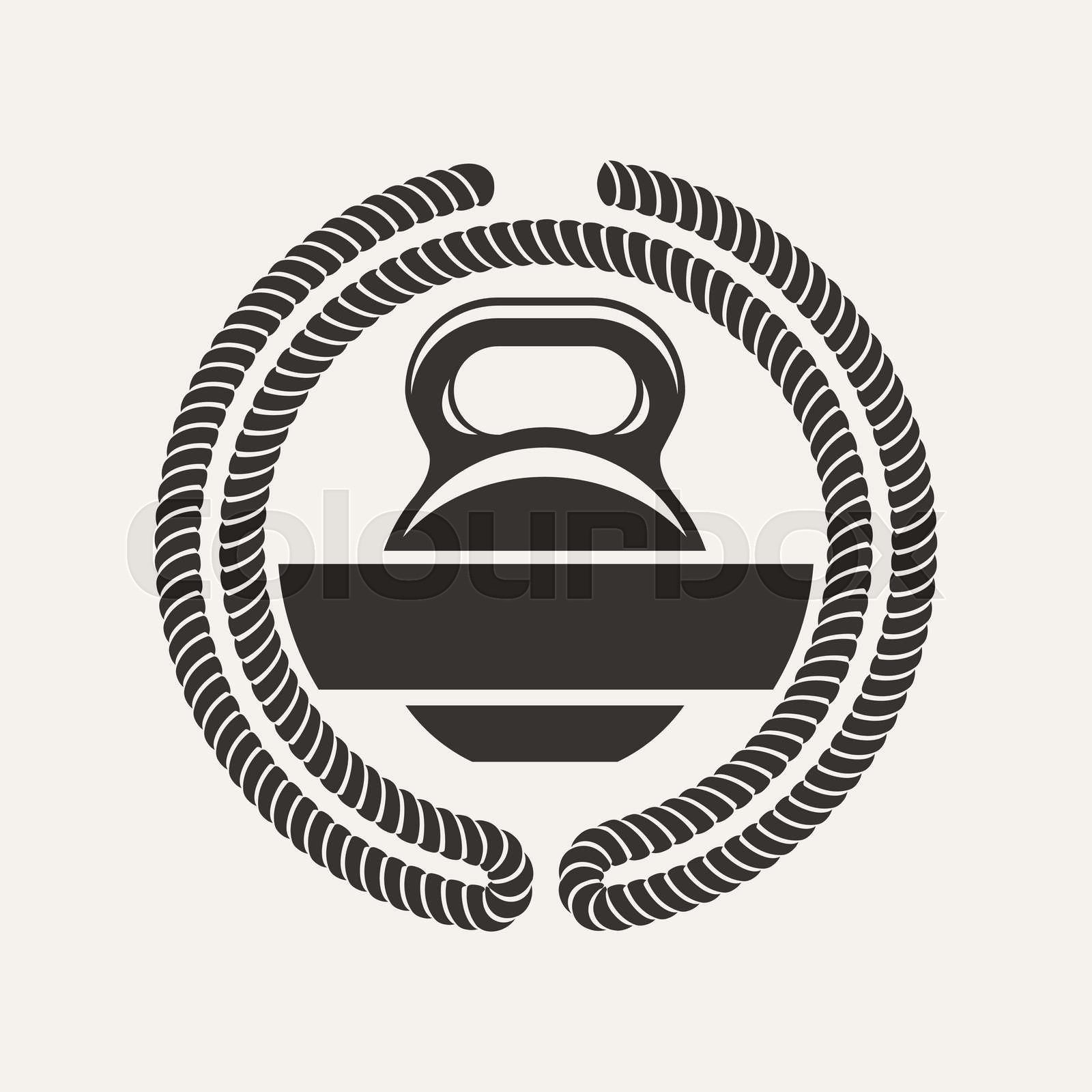 kettlebell logo | Stock vector | Colourbox