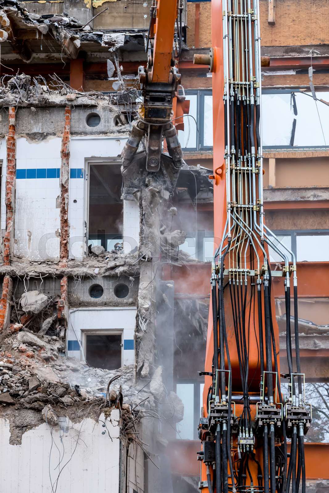 demolition of an office building | Stock image | Colourbox