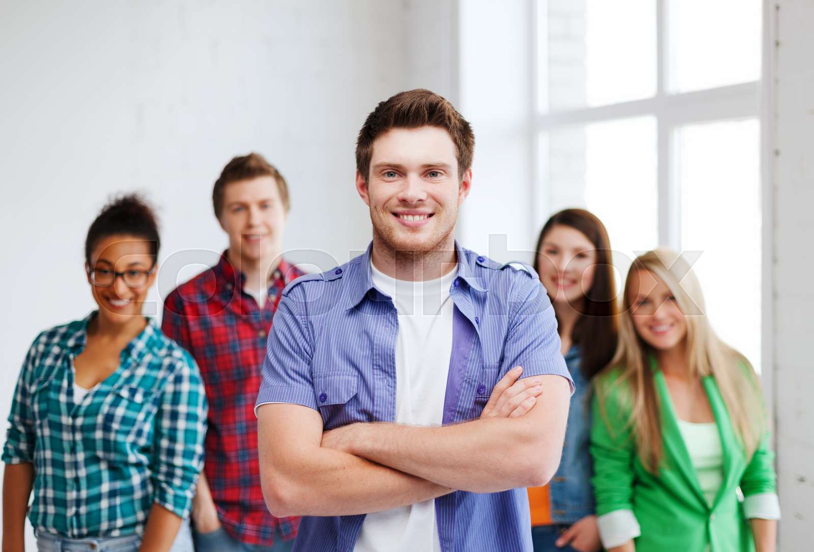 student boy at school | Stock image | Colourbox