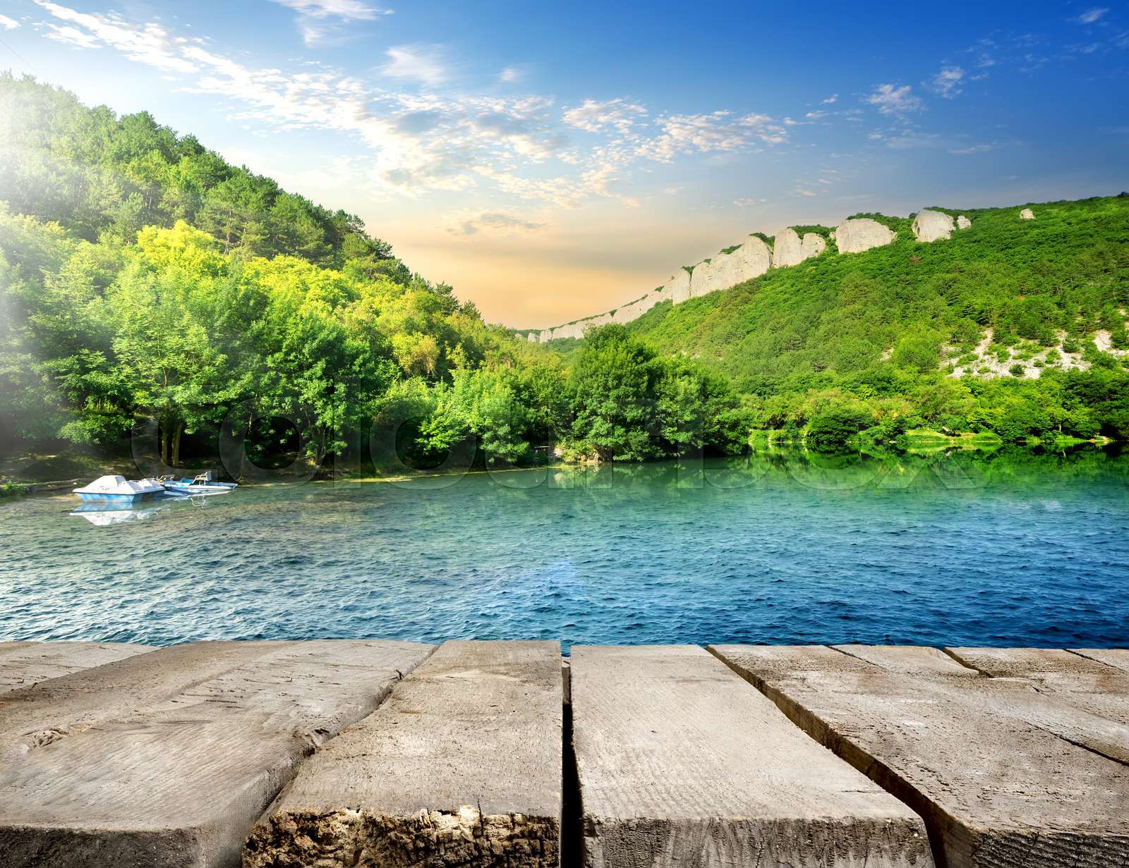 Bridge in backwater | Stock image | Colourbox