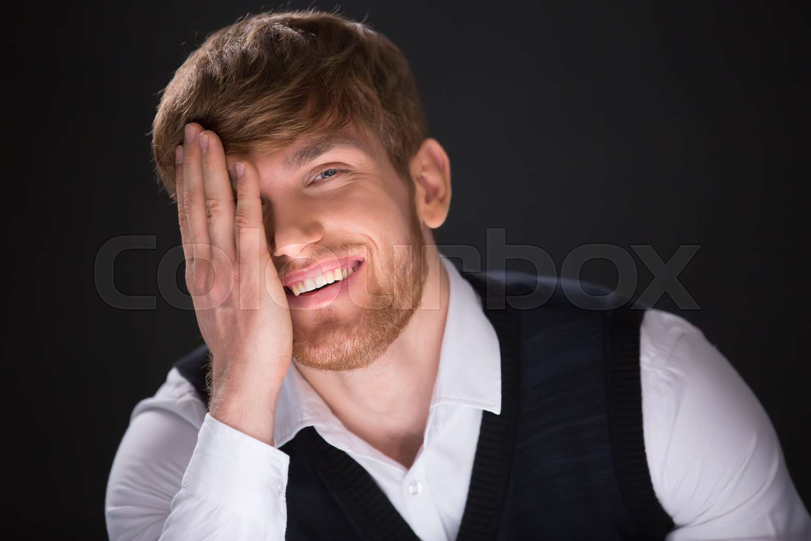 men's smile | Stock image | Colourbox