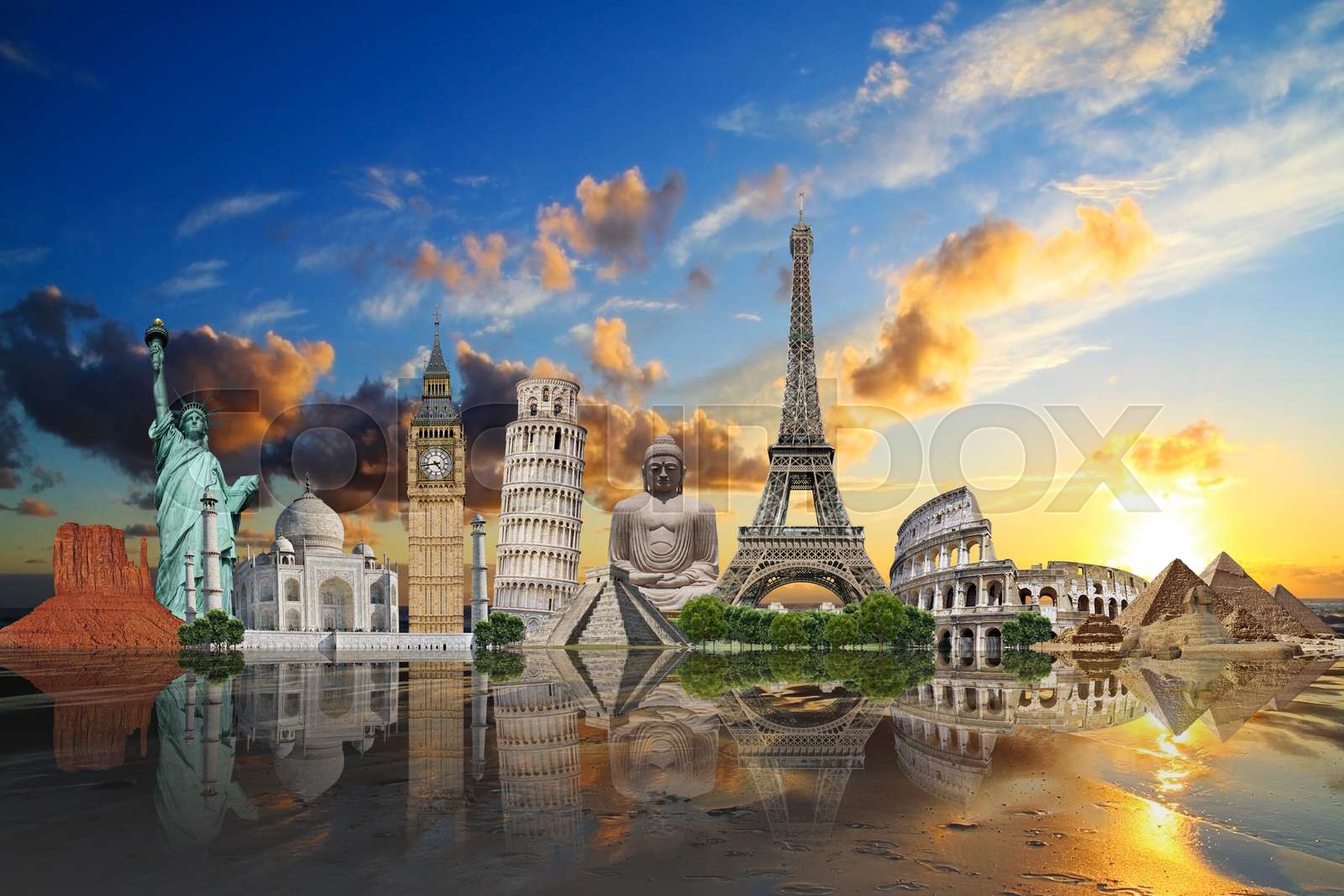 Monuments of the world | Stock image | Colourbox