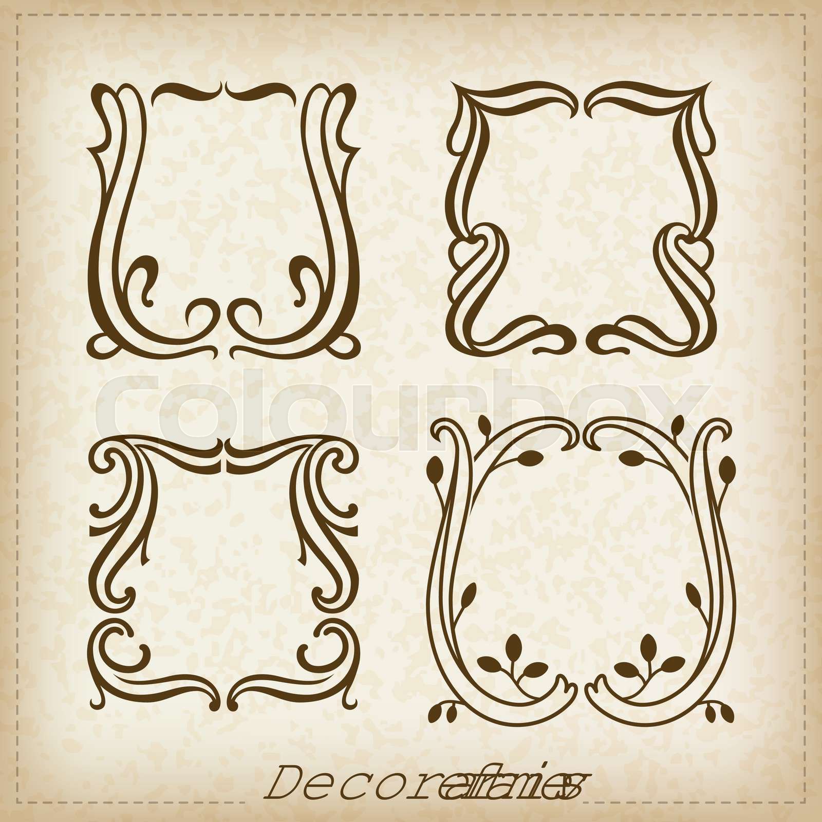 Calligraphy frame. | Stock vector | Colourbox