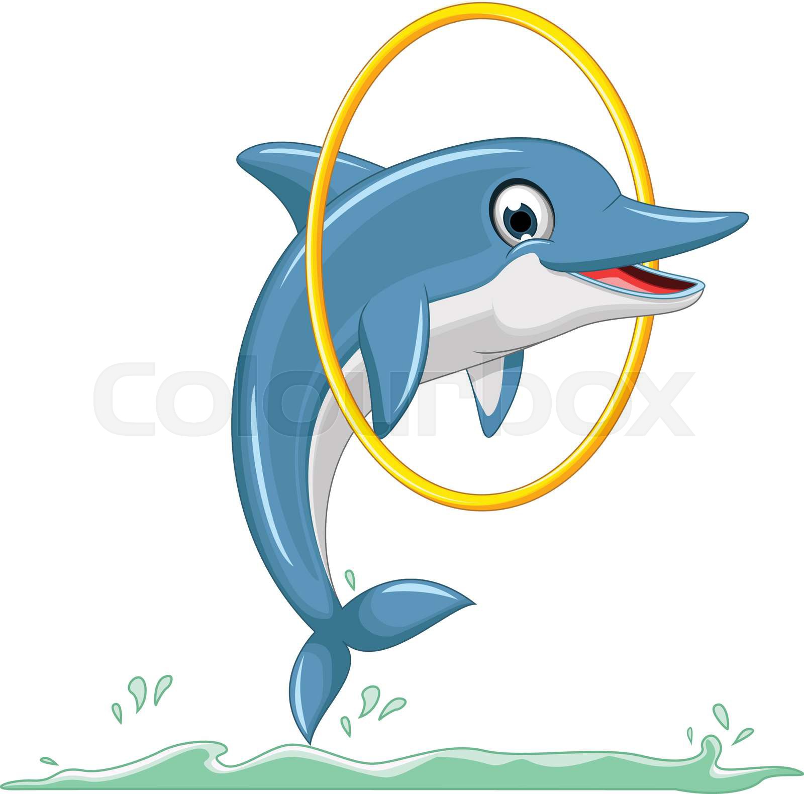 delfin, adrett, lustig | Stock-Vektor | Colourbox