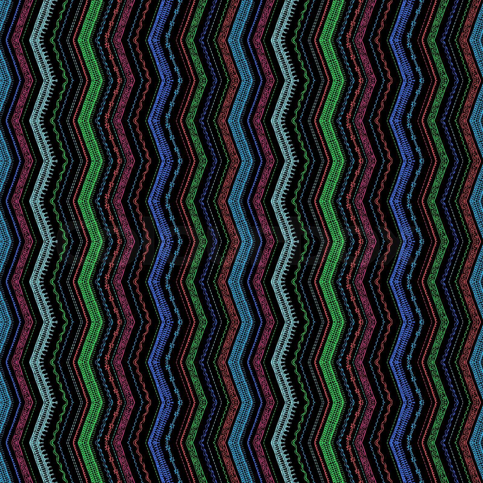 Seamless dark sewing pattern. | Stock vector | Colourbox