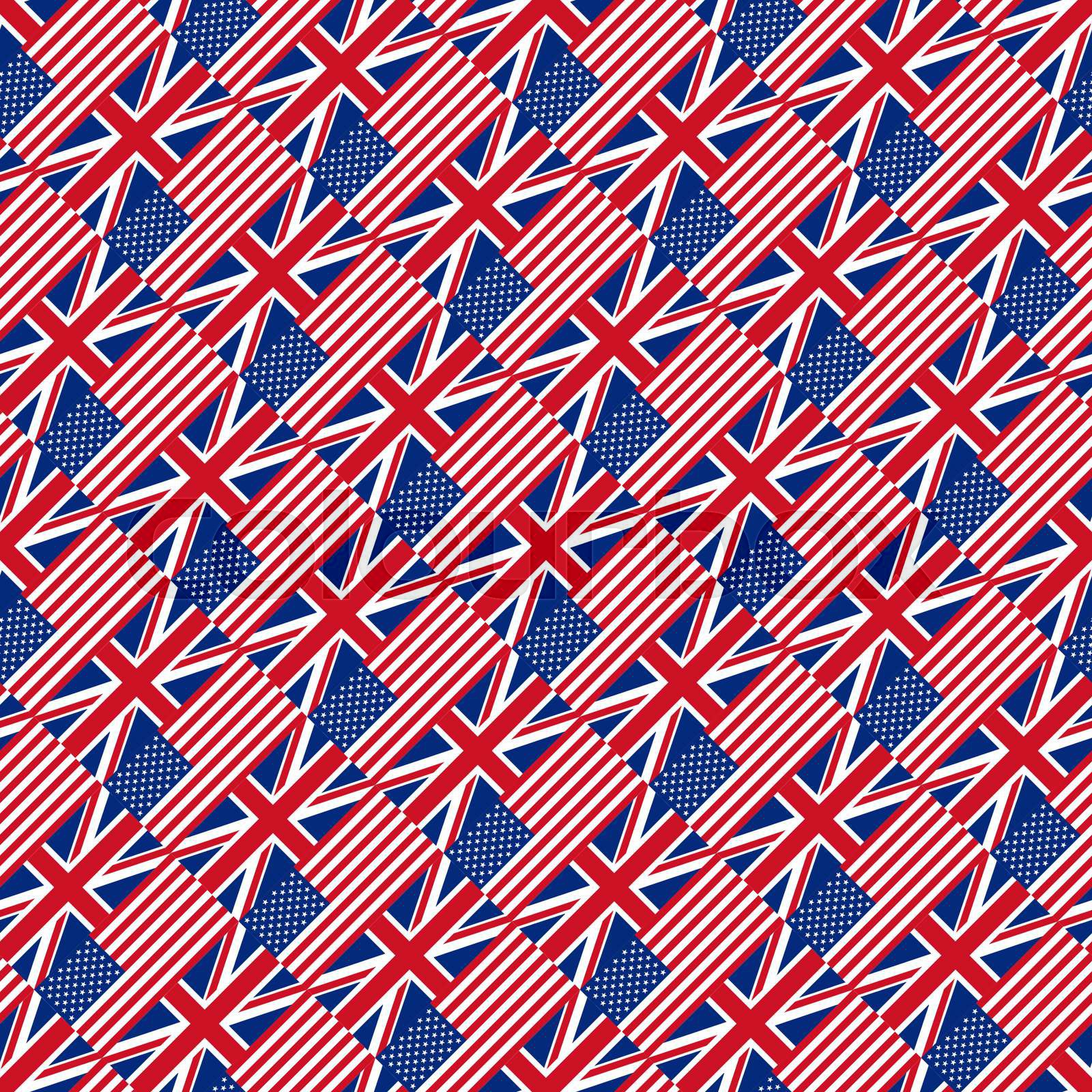 Seamless pattern with flags. Vector illustration. | Stock vector ...