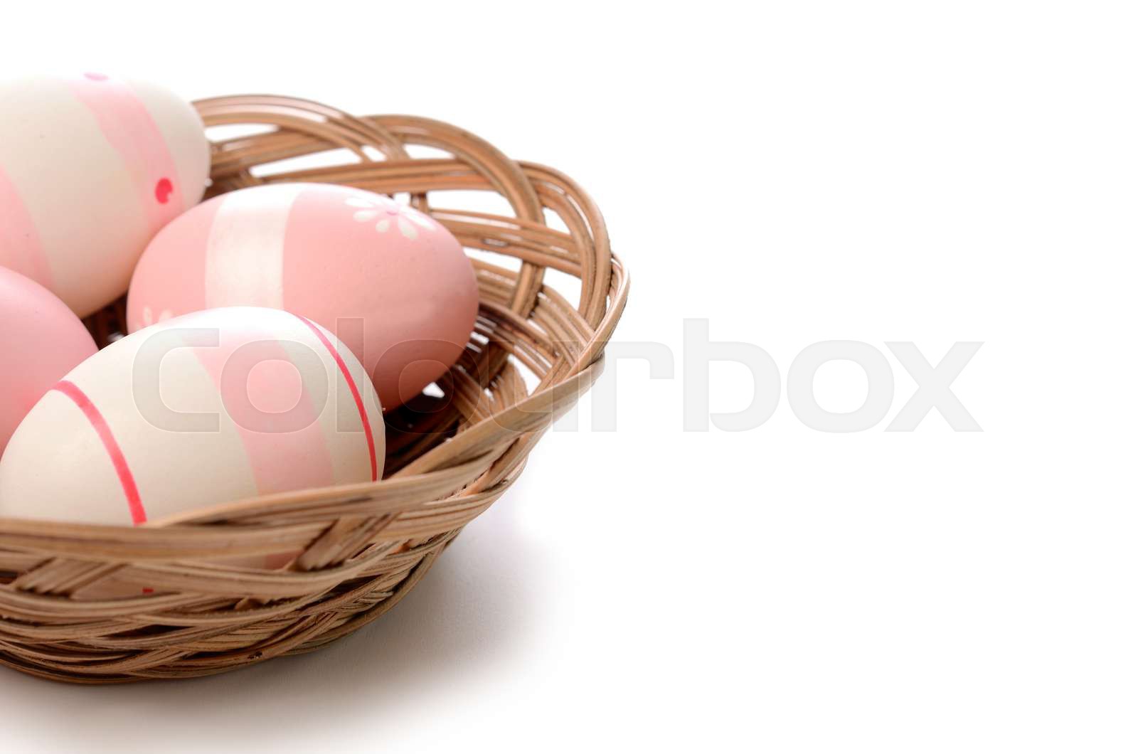 Pink Easter eggs | Stock image | Colourbox
