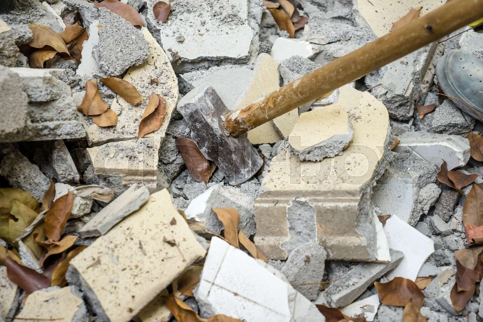 Bricks debris | Stock image | Colourbox