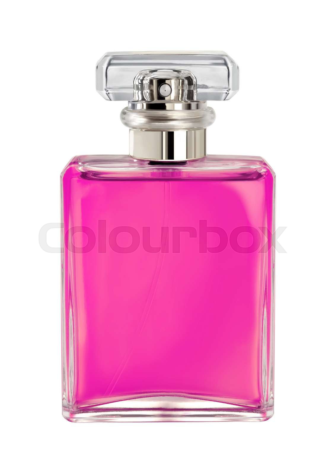 women's perfume in beautiful bottle isolated on white | Stock image ...