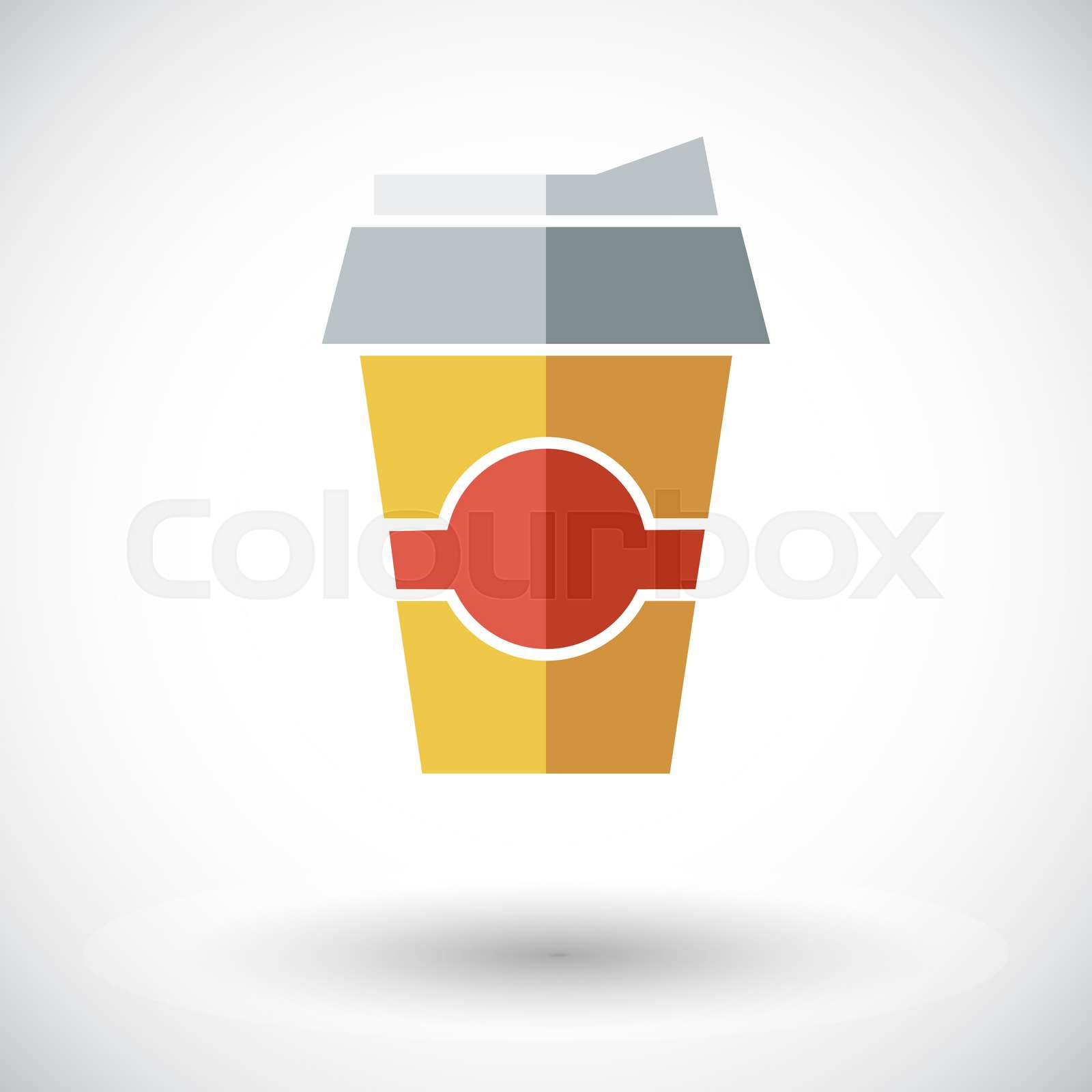 Paper fast food cup. | Stock vector | Colourbox
